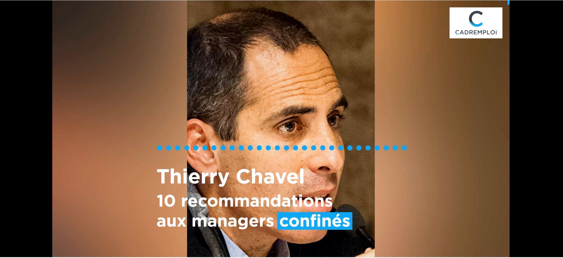 Thierry Chavel : « Le confinement est l’occasion de vivre un moment ...