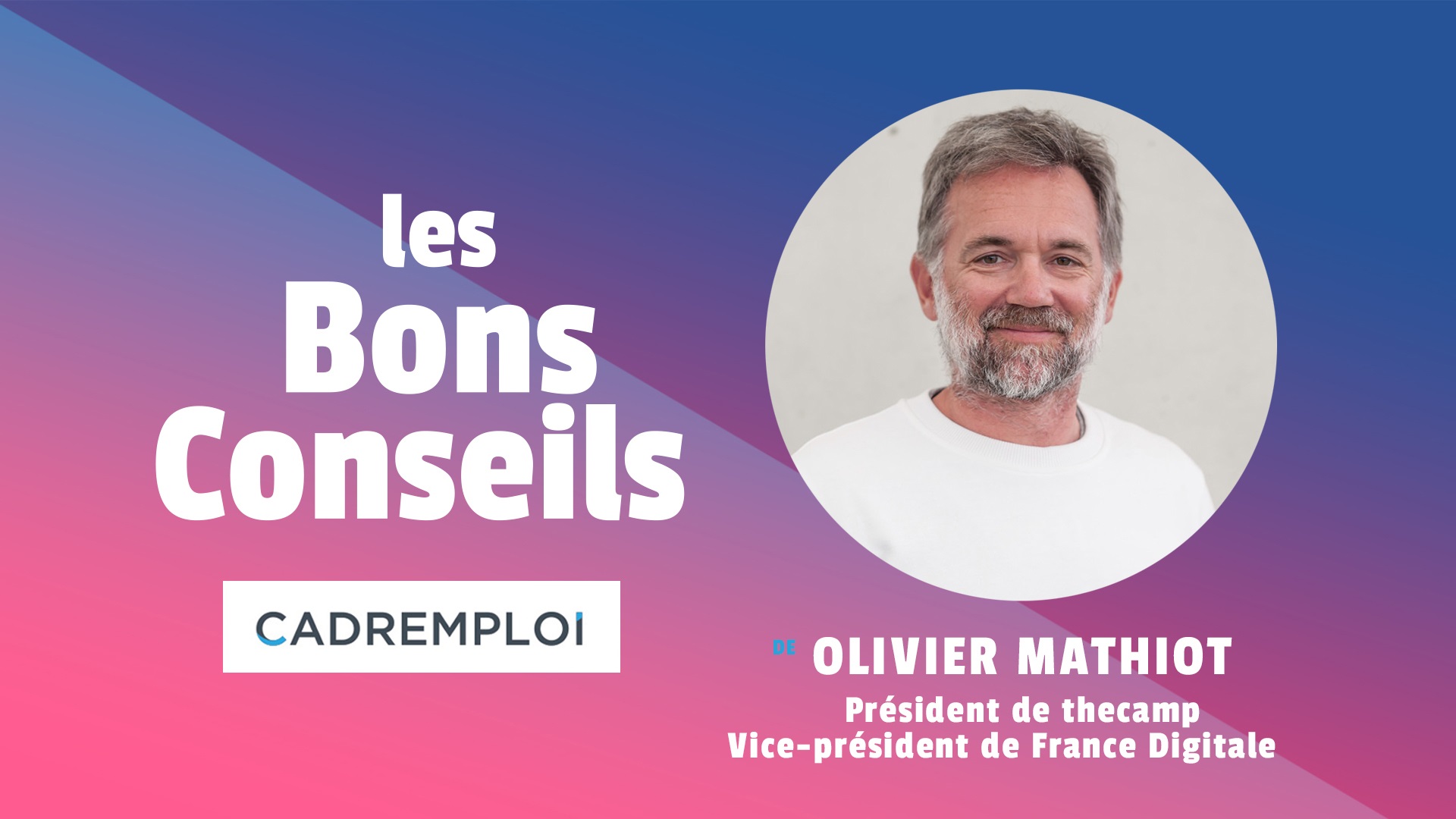 Olivier Mathiot, Président de Thecamp et Vice-Président de France ...